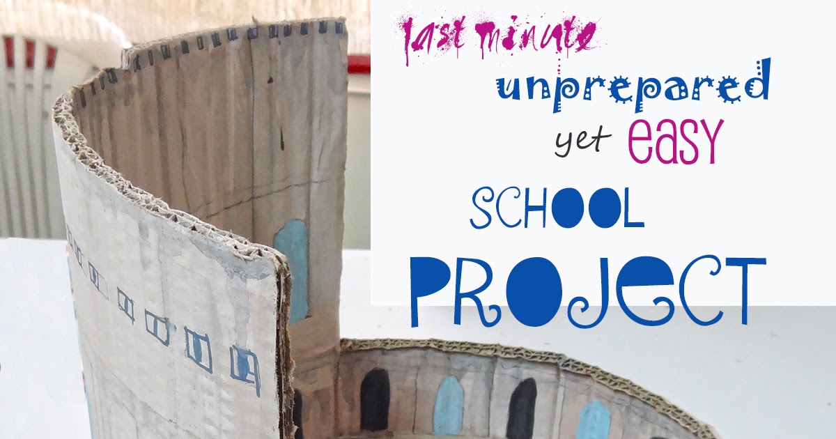 Art with Children: LAST MINUTE SCHOOL PROJECT : Making a model of the ...
