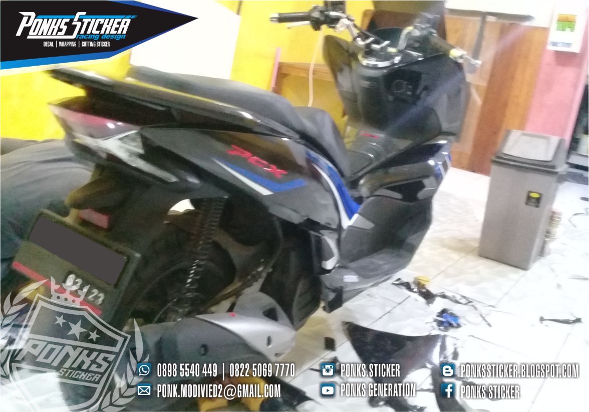 Modifikasi Sticker Decal Simple Honda Pcx 150 ( custom decal ) ~ Ponks ...