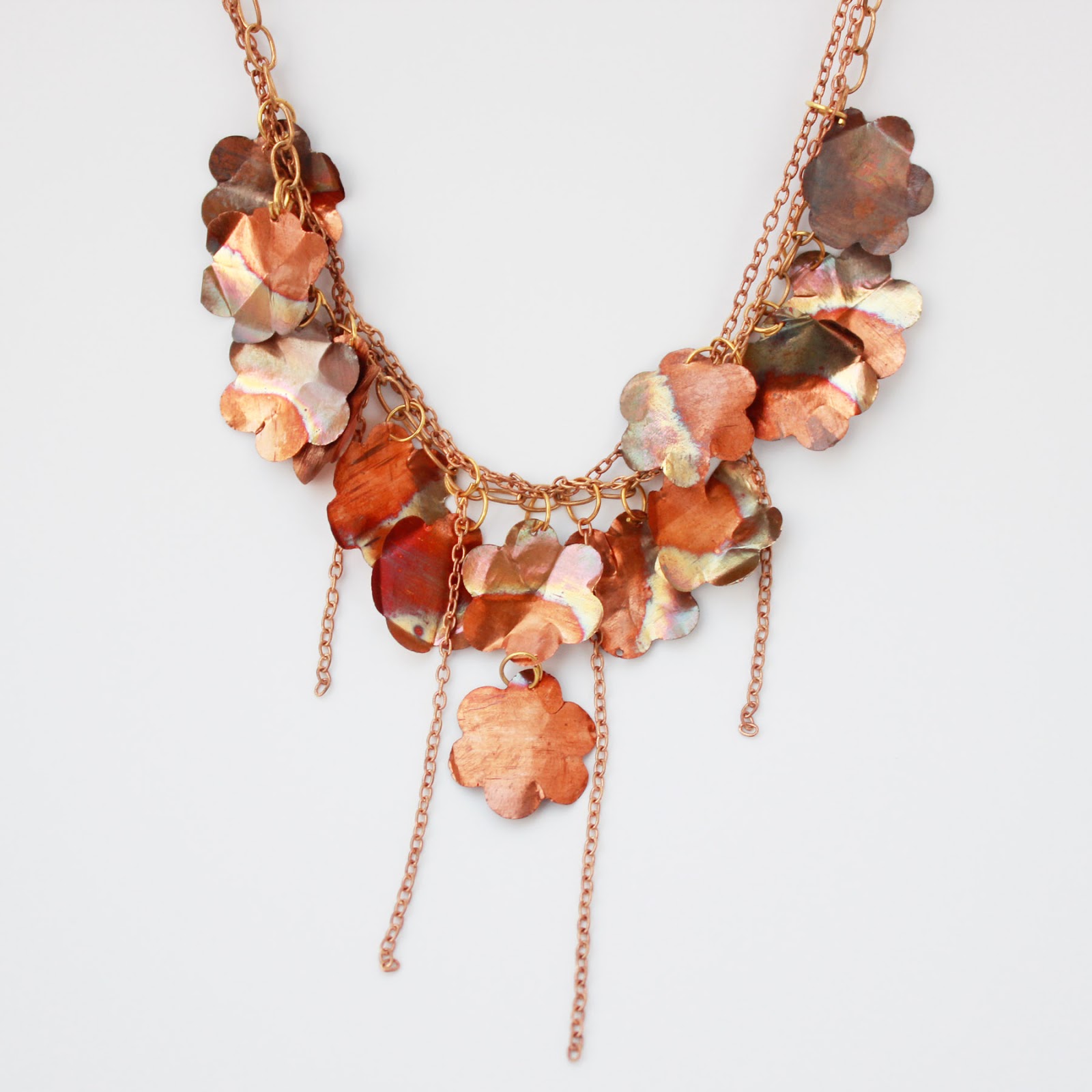 Copper Flowers from my mother's Garden