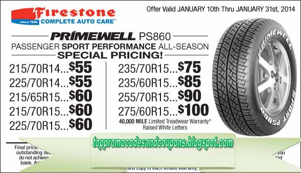 Free Promo Codes and Coupons 2023: Firestone Coupons