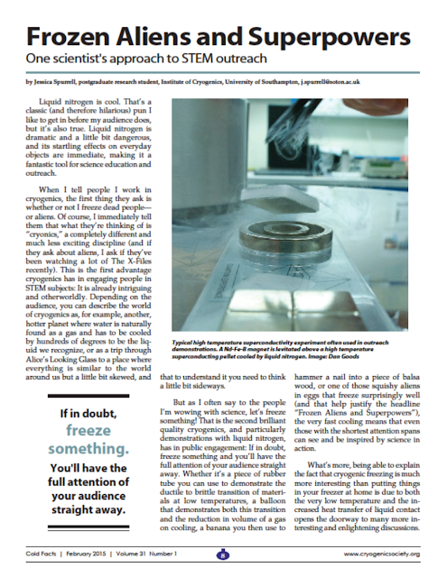 Frozen Aliens & Superpowers: The Article