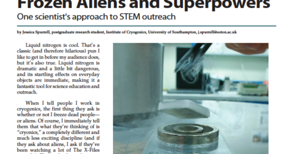 Frozen Aliens & Superpowers: The Article