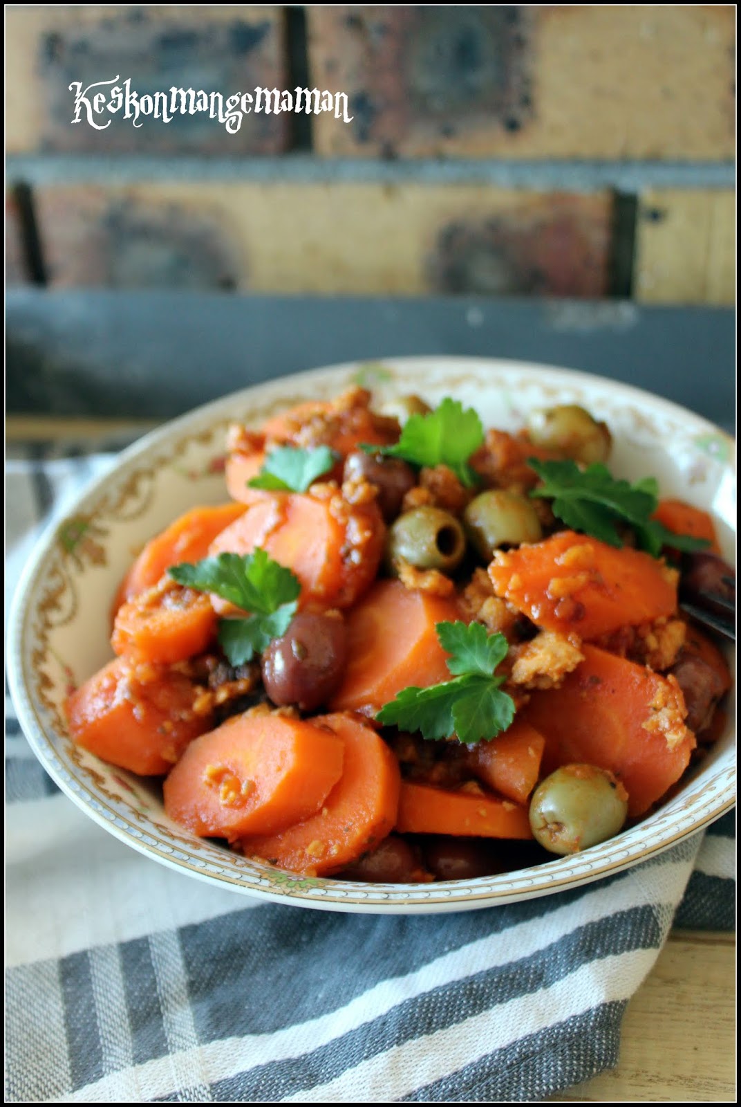 Keskonmangemaman?: Fricot de carottes aux olives de la mamy de Vanessa ...