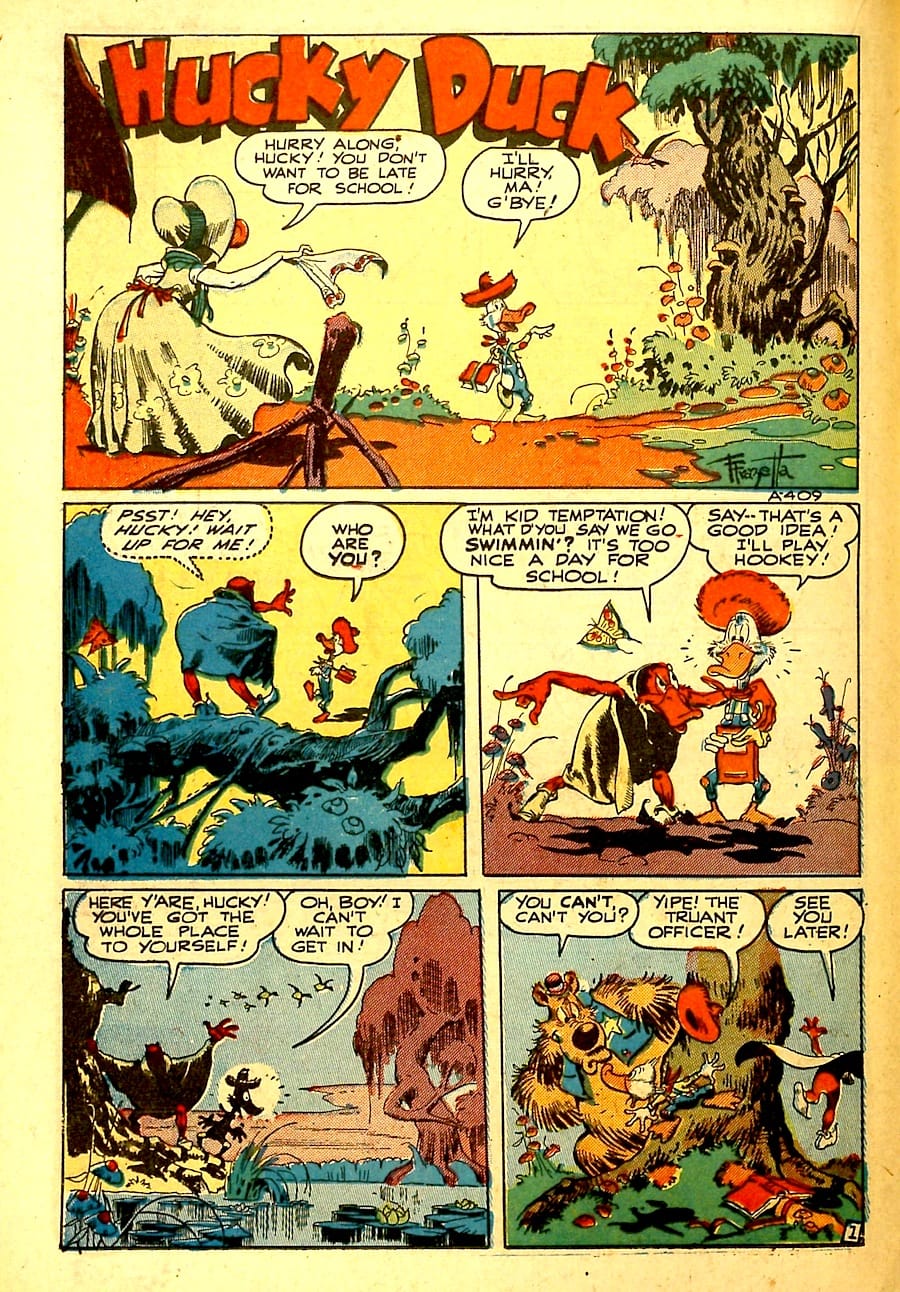 Barnyard Comics #25 - Frank Frazetta art - Pencil Ink