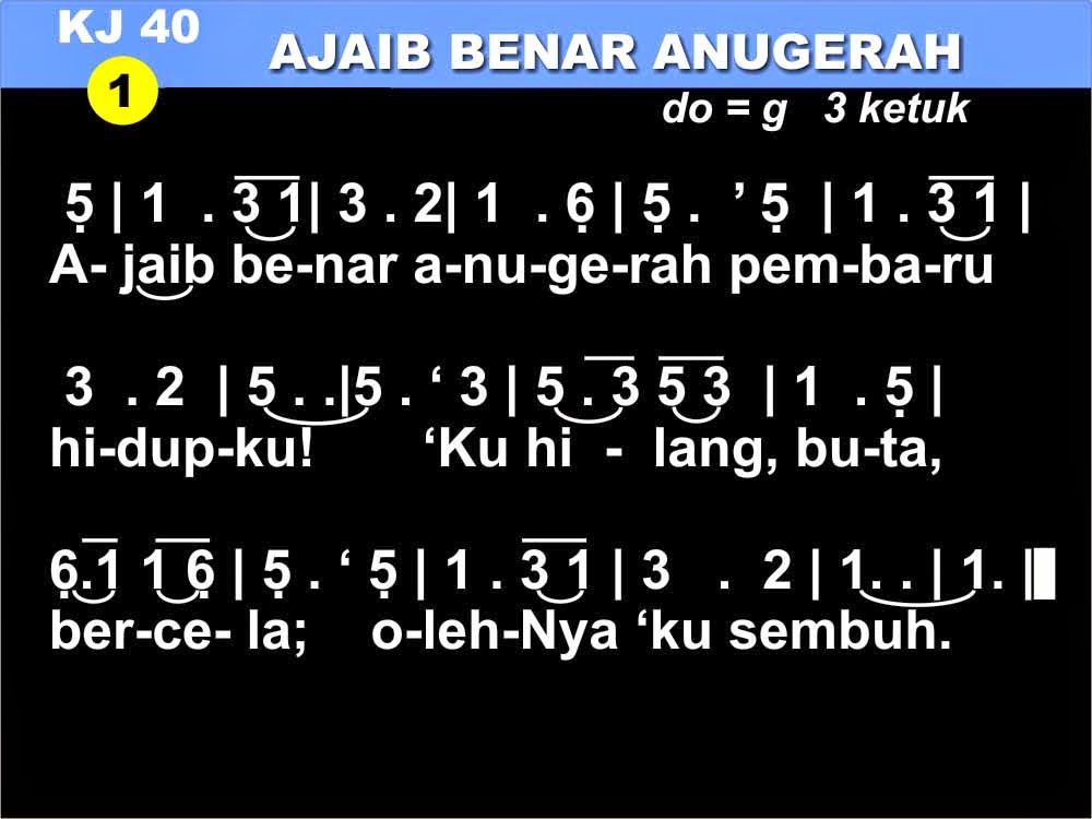 Lagu Gereja Rohani Kristen: Kidung Jemaat. 040. Ajaib Benar Anugerah ...