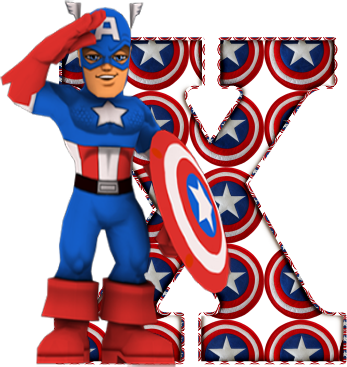 Alfabeto del Capitán América. - Oh my Alfabetos!