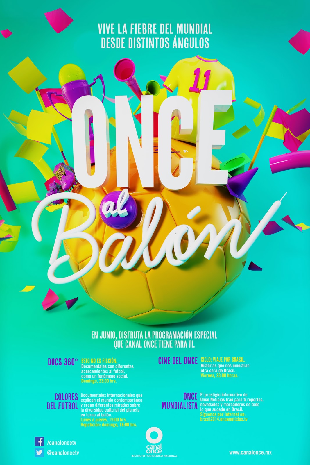 Canal Once presenta su programación especial para el mundial: Once al ...