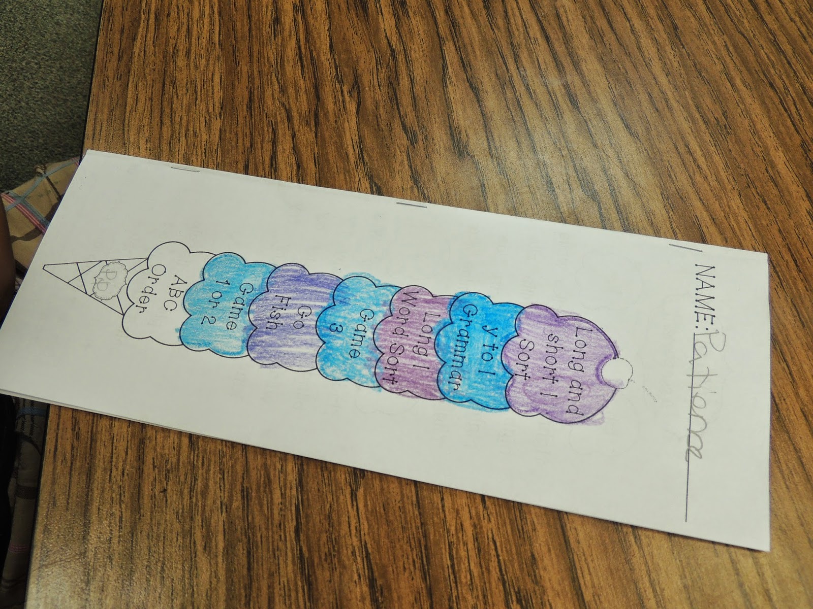 This was their favorite activity. Some built their ice cream scoops 1 ...