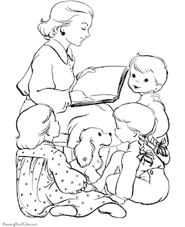 Kids Page: - Christmas - Storytime Coloring Pages