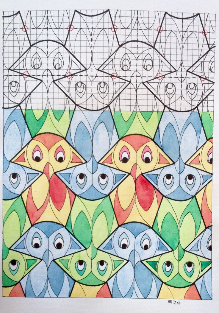 Easy escher tessellations - packtaste
