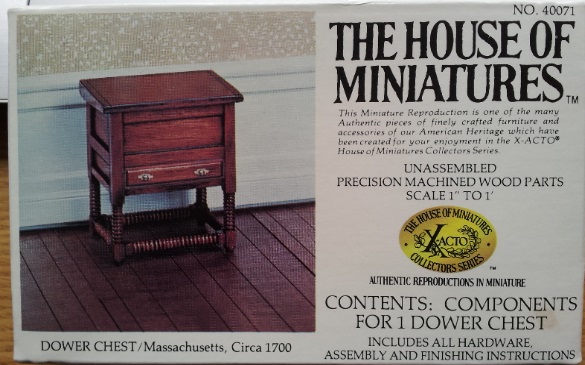 Dollhouse escapes: Dower chest