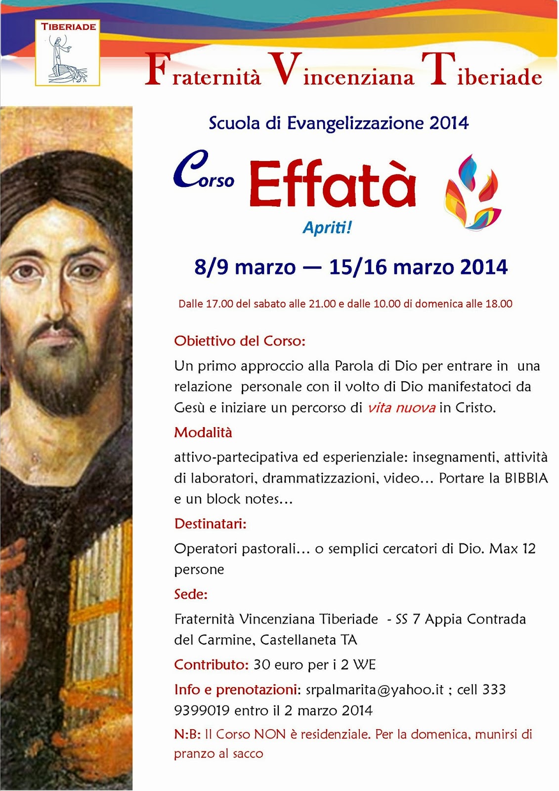 Signore, sulla tua Parola getterò le reti...: Corso EFFATA': Apriti ...