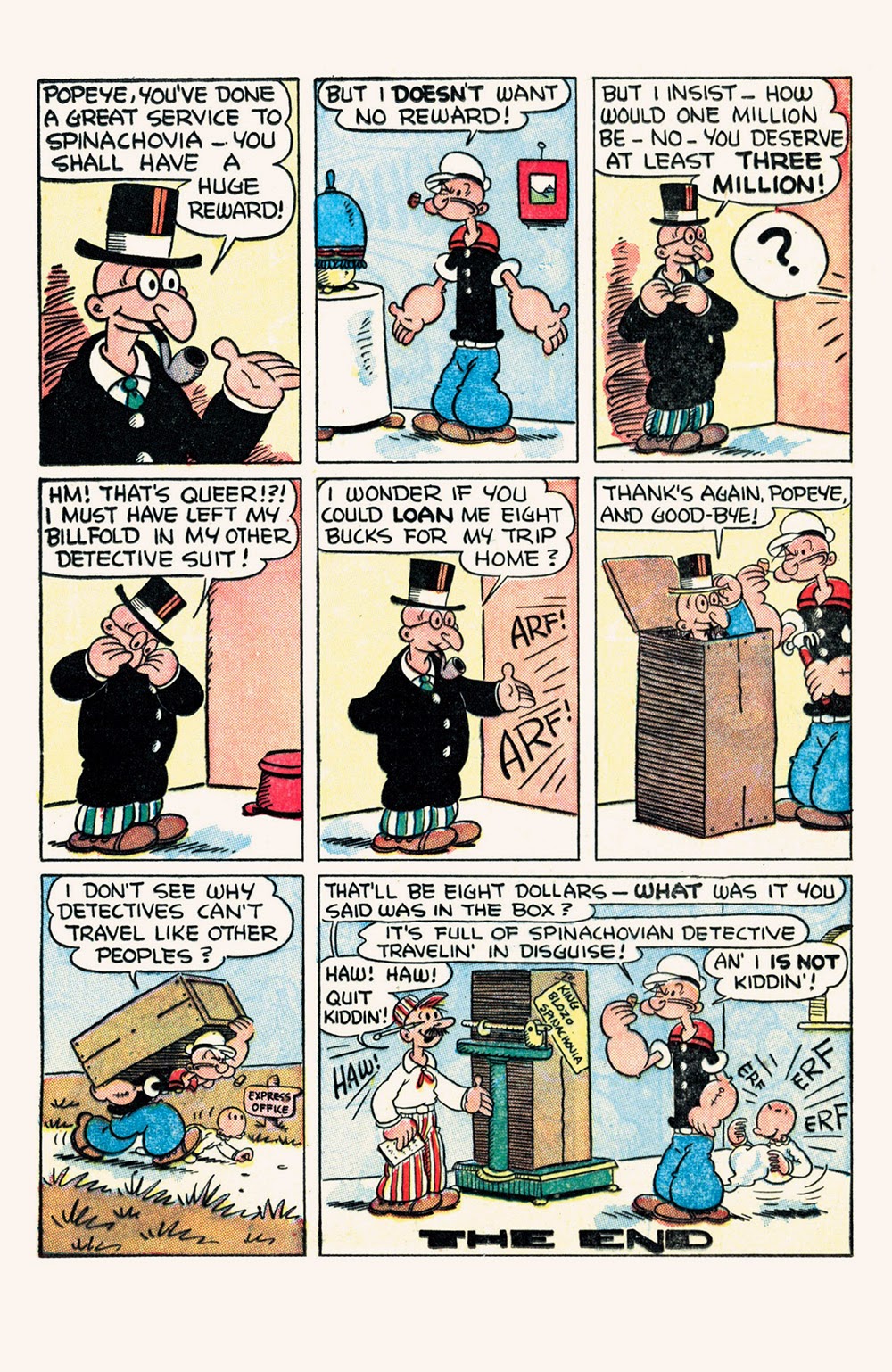 Classic Popeye 001 | Read Classic Popeye 001 comic online in high ...