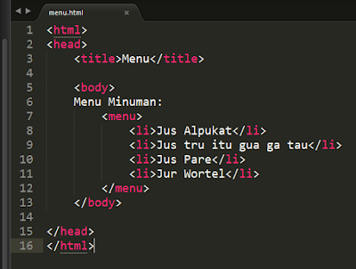 Cara Membuat Daftar / List di HTML Lengkap Unorder list, Order List ...