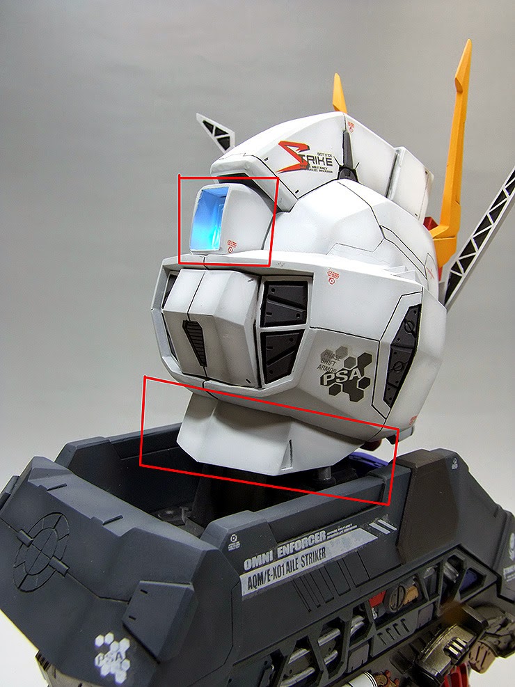 Custom Build: 1/24 Strike Gundam Head Display with LED