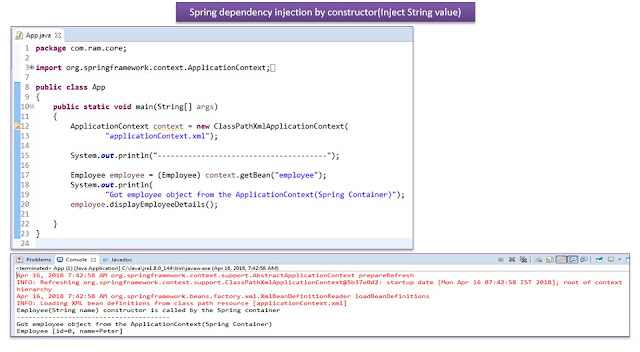 How to Inject String value using Spring dependency injection by ...