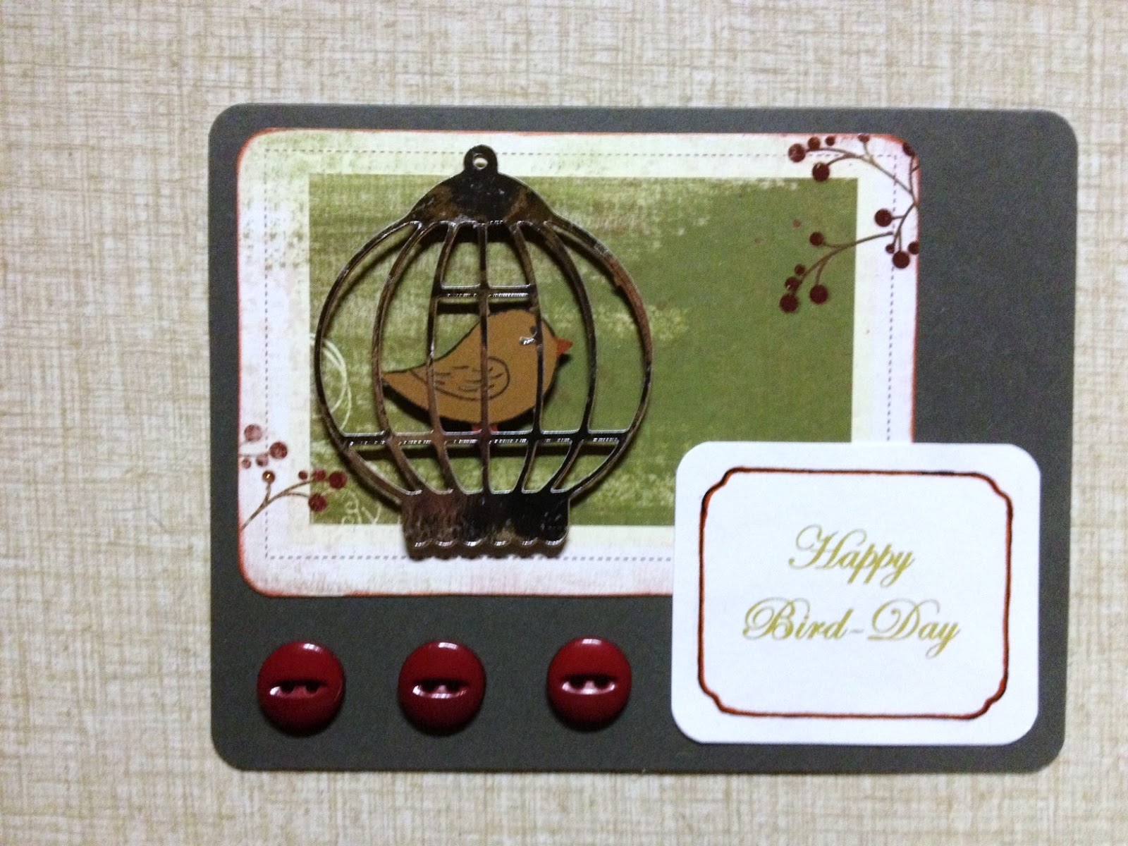 LMCreations-She Cave: Happy Bird Day Card