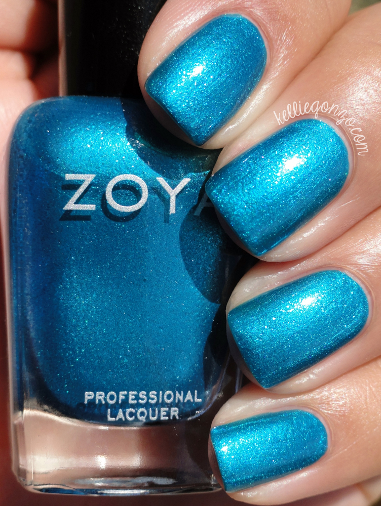 KellieGonzo: Zoya Summer 2015 Paradise Sun Collection Swatches & Review