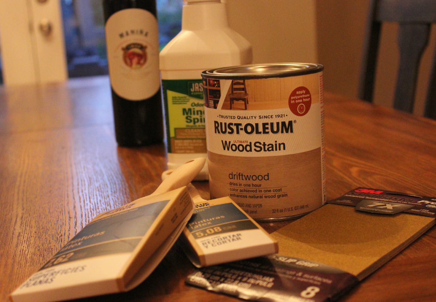 Total Basset Case: How to Stain a Table in 5 steps