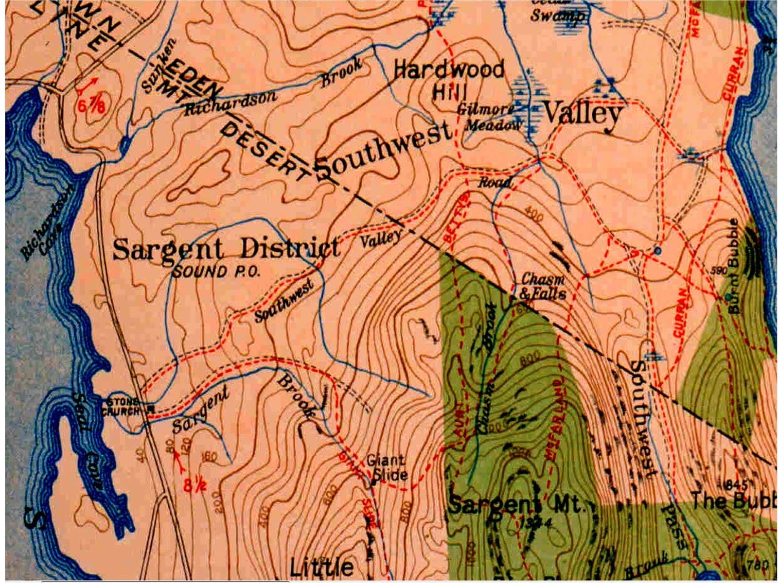 OLD MAPS OF ACADIA NATIONAL PARK: OLD MAPS COLLECTION