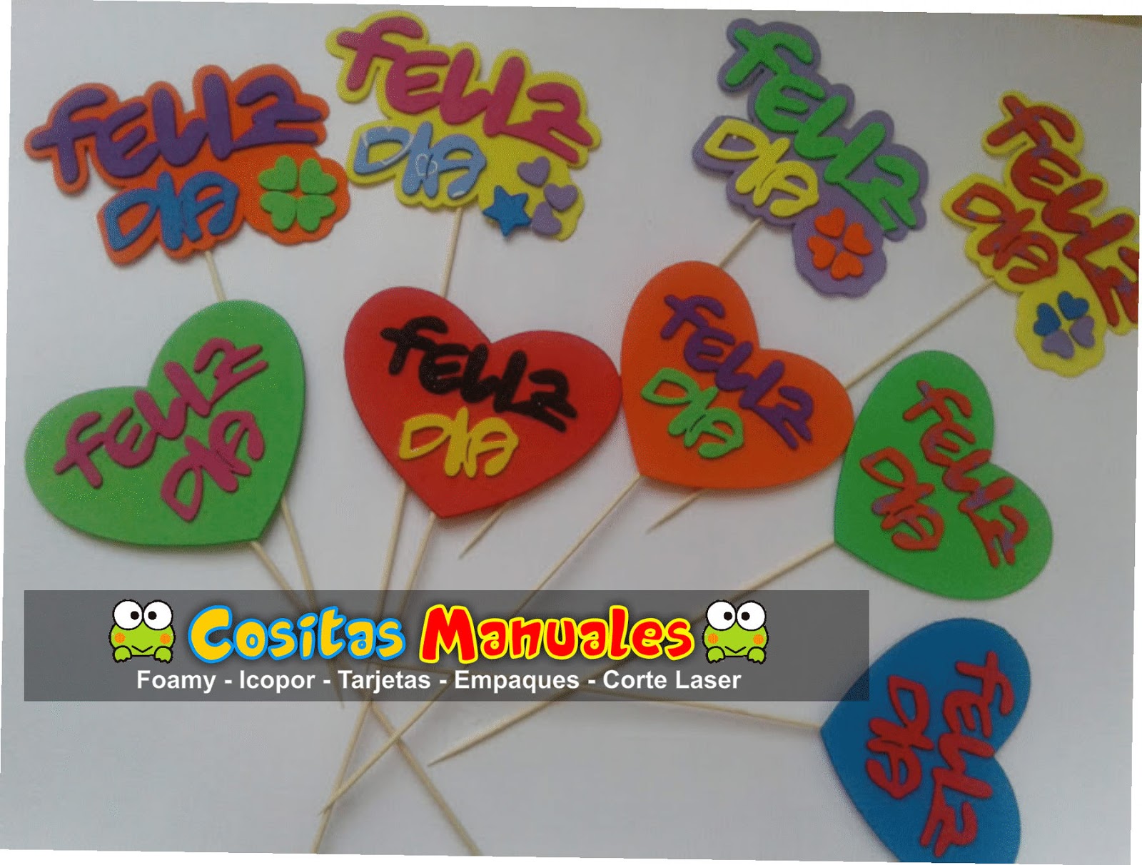 Letreros ,pines de Feliz Día - Lili Daza Diseño