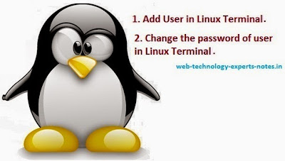 How to add user in linux terminal OR change the password of user. | Web ...