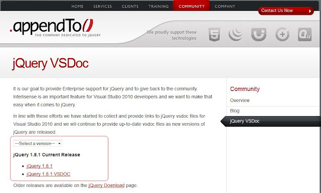 Fun with JQuery and HTML: Enable JQuery Intellisense in Visual Studio
