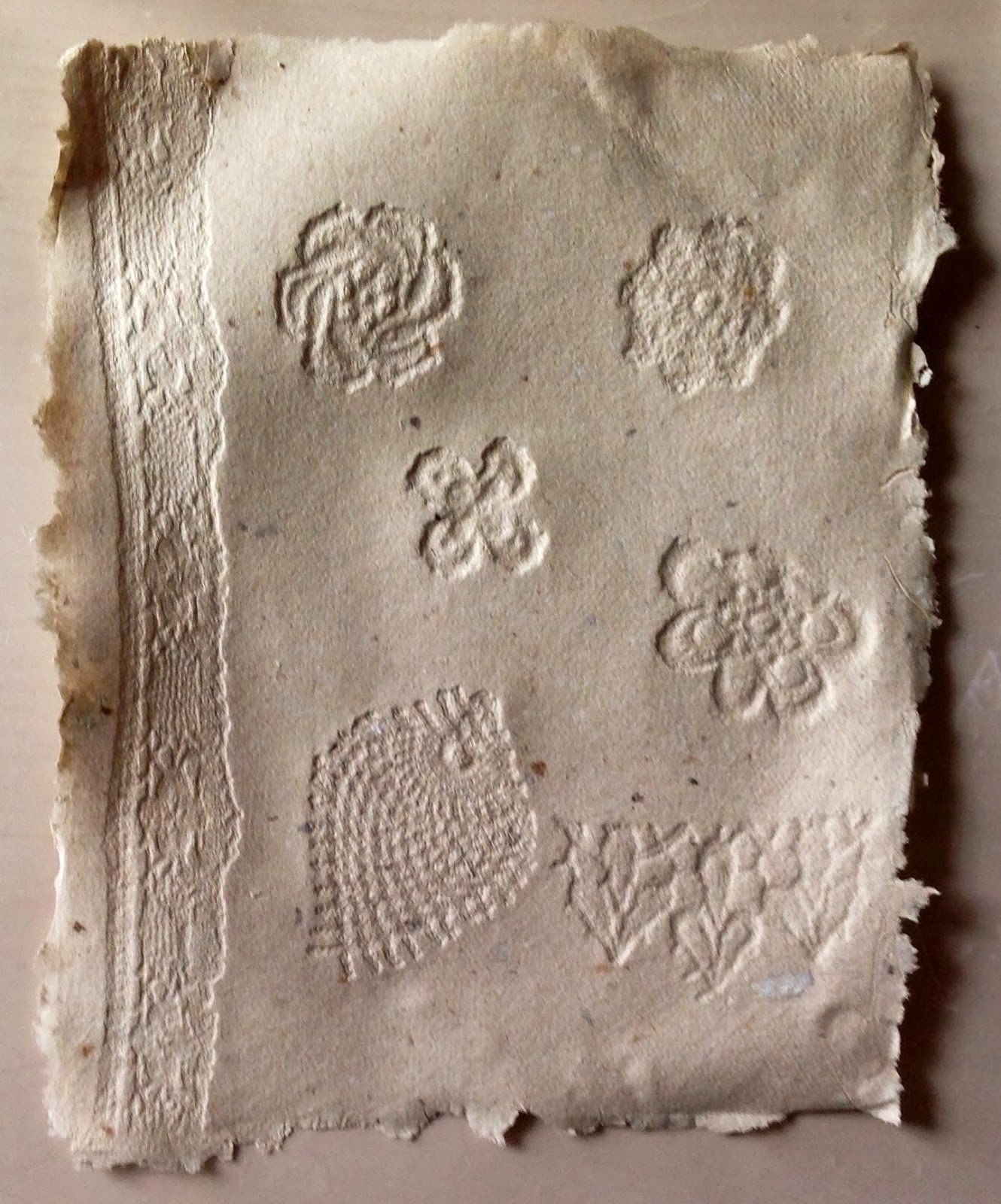 Interlaced-Textile Arts : Making Paper