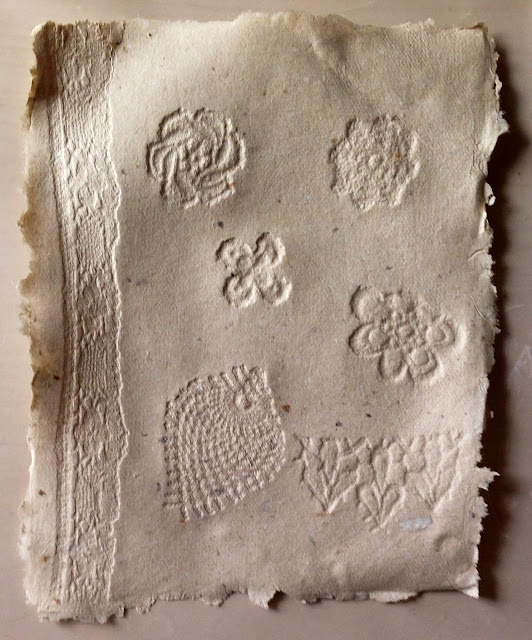 Interlaced-Textile Arts : Making Paper