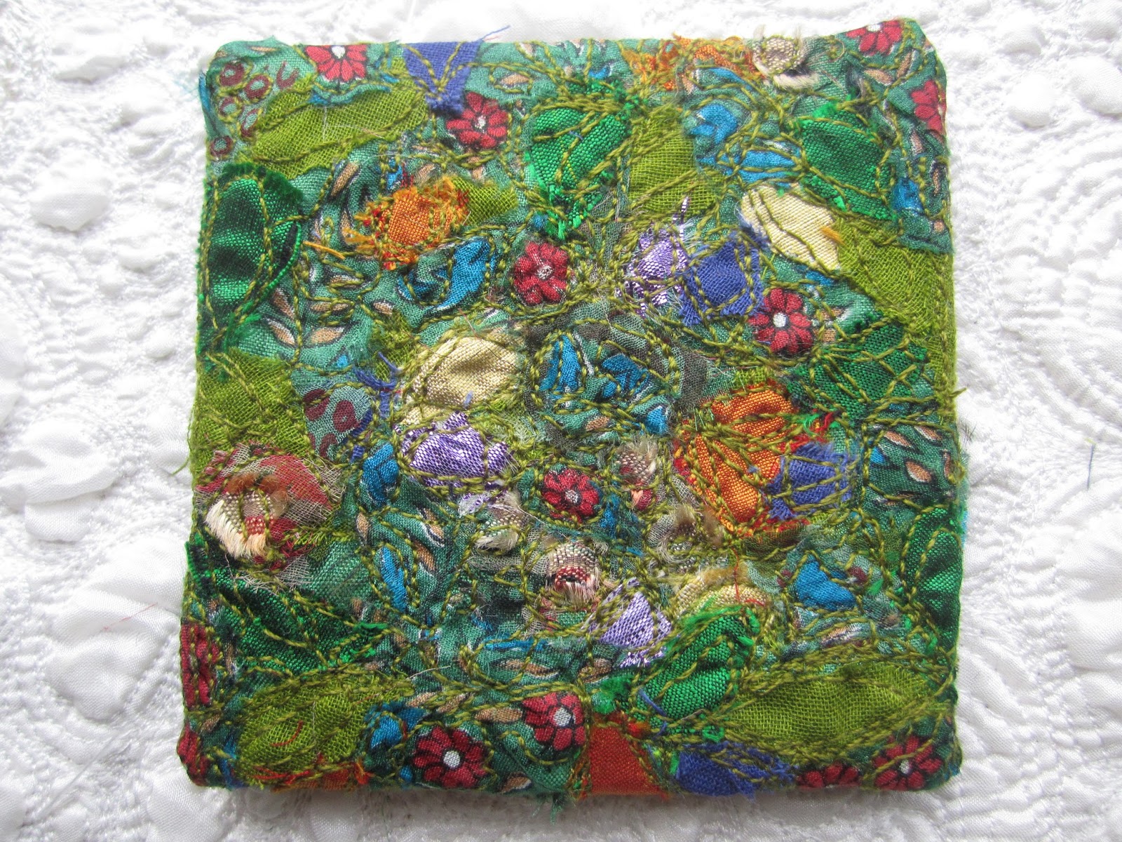 Louise Watson - Textile Artist: Summer book cover- in progress.