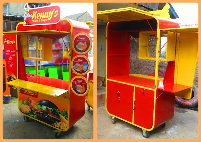 Gerobak Burger Rp 5.500.000 | Gerobak Unik Bandung