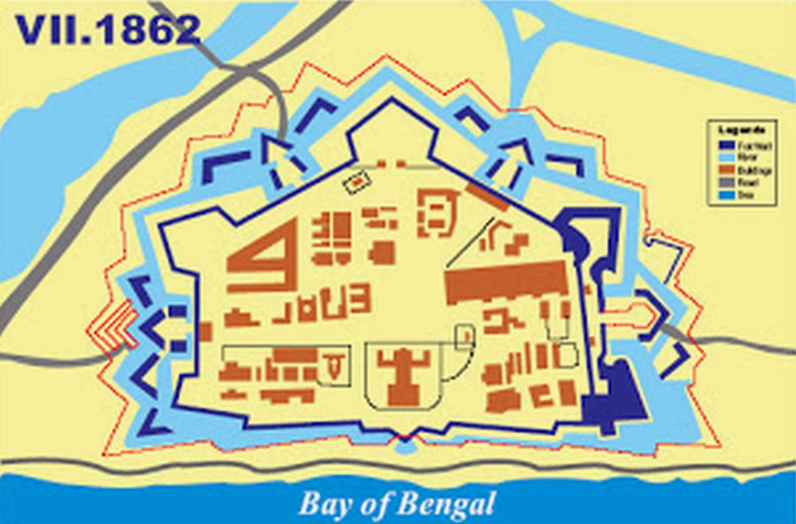 Muthusamy's Photo Stream: Evolution of Fort St.George 1862 (As ...