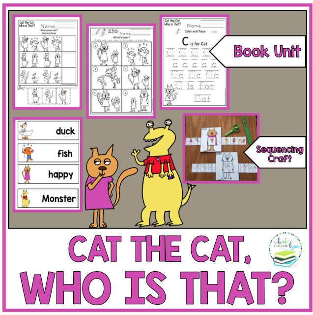 CAT THE CAT, WHO IS THAT? BOOK UNIT & SEQUENCING CRAFT ~ Book Units by Lynn