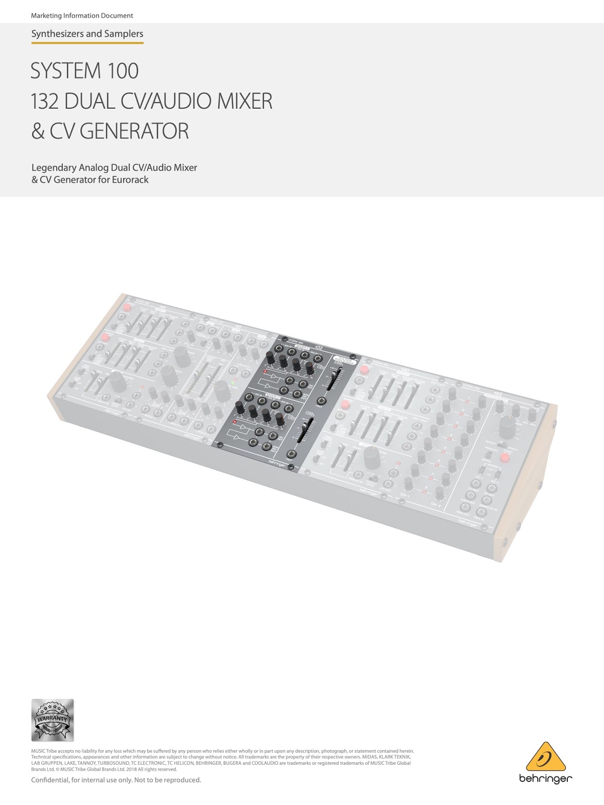 MATRIXSYNTH: NAMM 2020 - Introducing System 100 - Behringer Modular ...