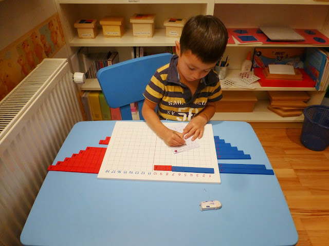 Family FECS: Montessori Activity: Addition Strip Board