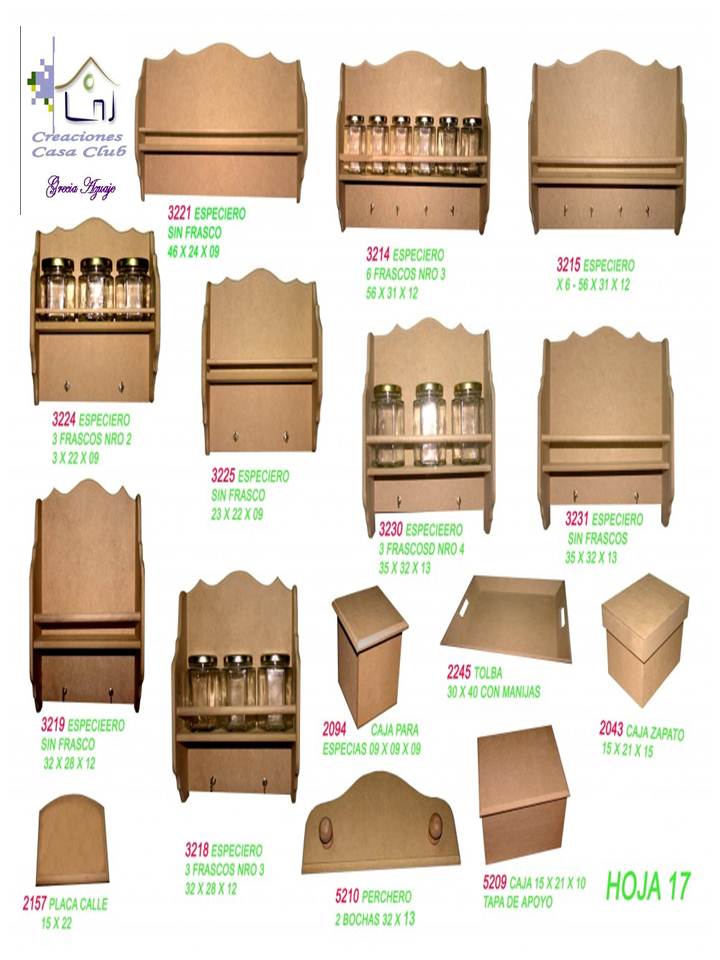 TODO EN MDF: CATALOGO DE MDF