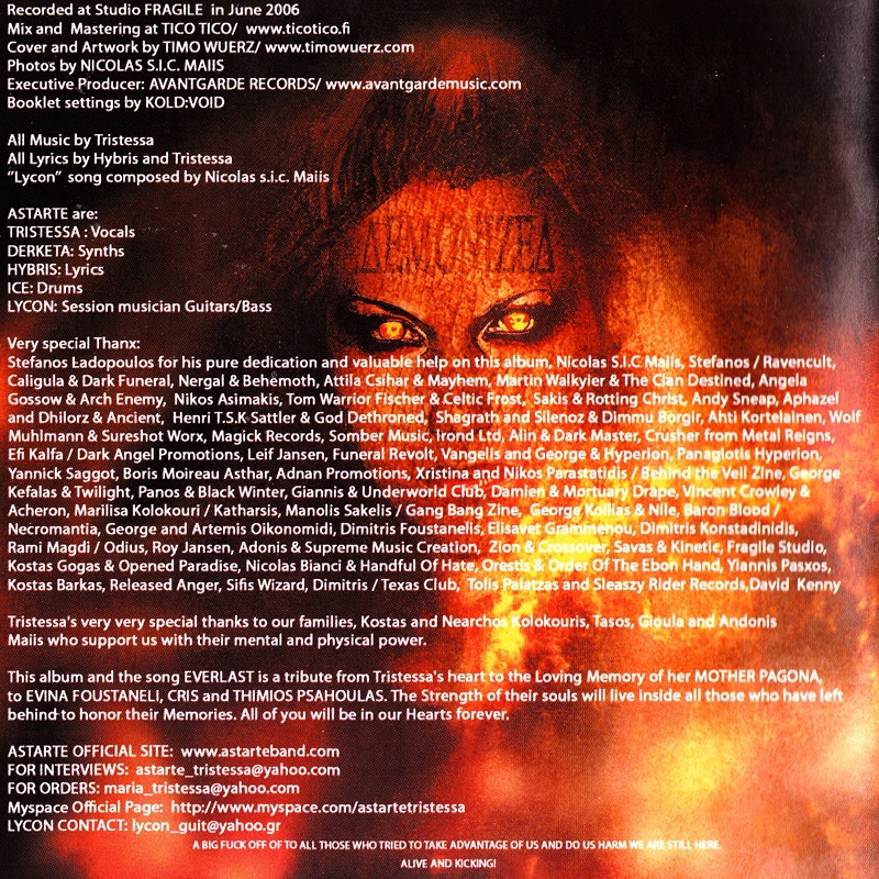 Cries from the Quiet World: Astarte "Demonized"