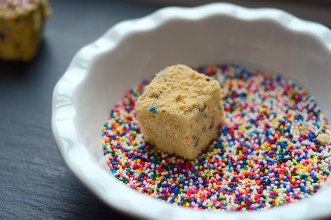 Pixel Whisk: Funfetti Cookie Dough Cubes