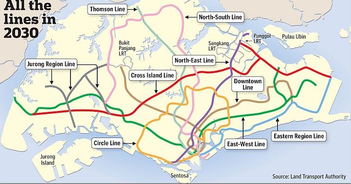 Drawing Mrt Map 2030