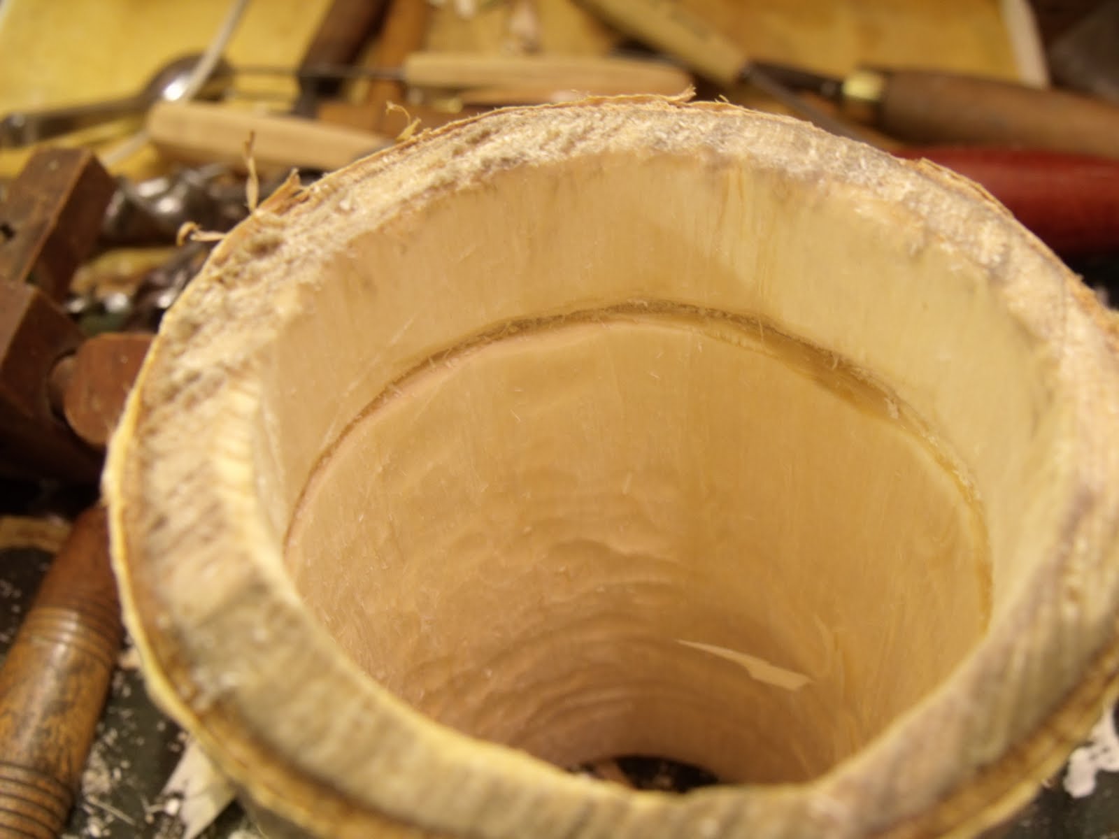 Heather Smith Green Wood Carver: Shrink Pot Project