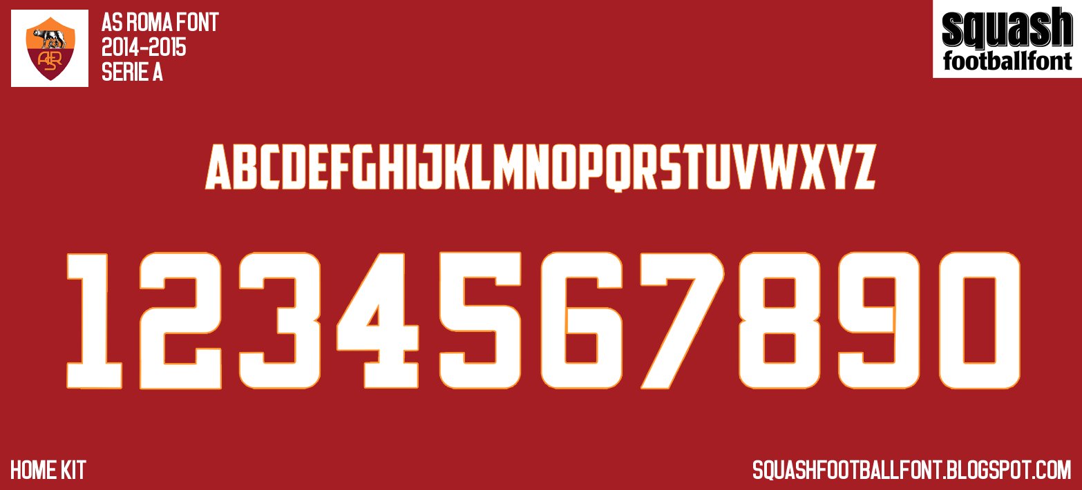 SFF: AS Roma 2014-2015 Font