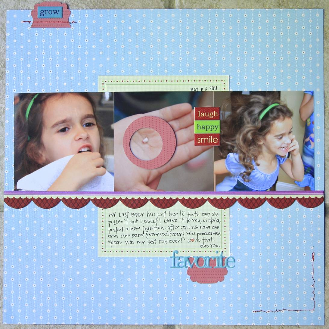 last baby, first tooth