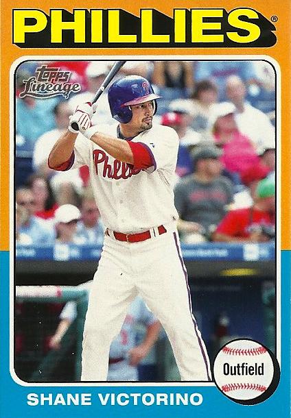 The Phillies Room: 2011 Topps Lineage Mini #56 Shane Victorino