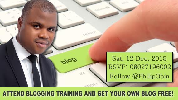 Attend blogging training and get your own blog for free!