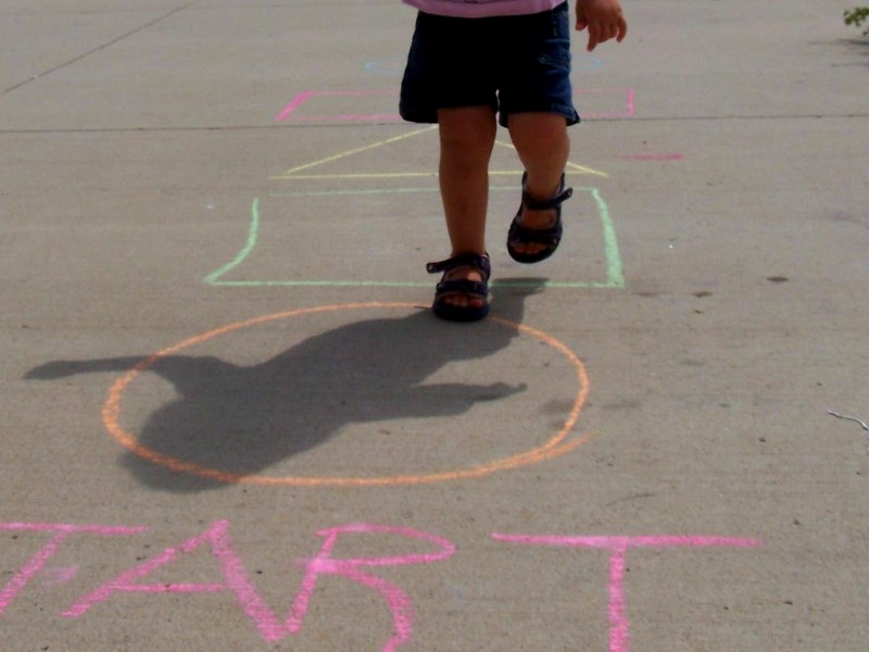 Shape Hopscotch - Creative Family Fun