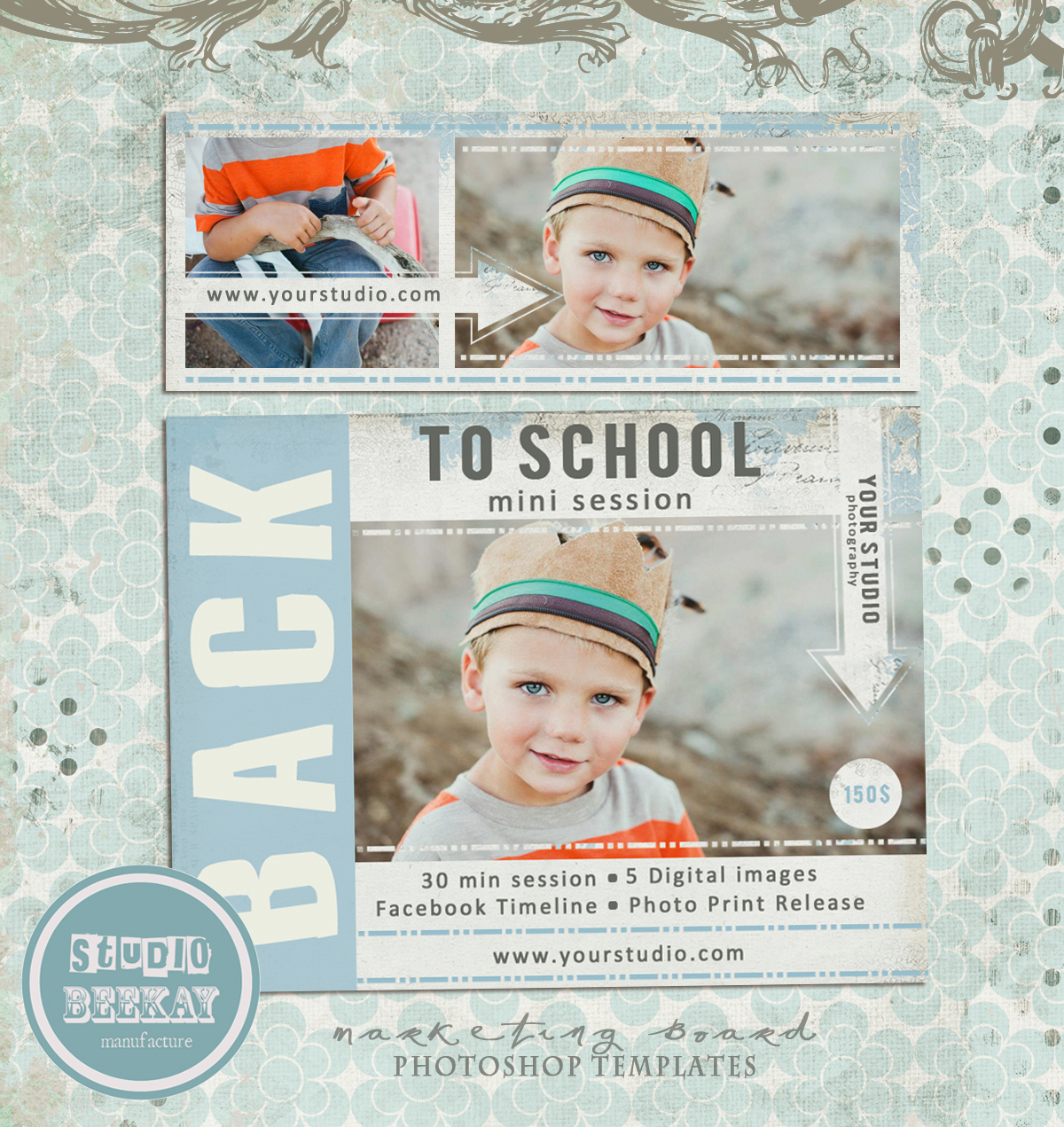 Photoshop Templates for Pro Photographers: New Back to school Photoshop ...