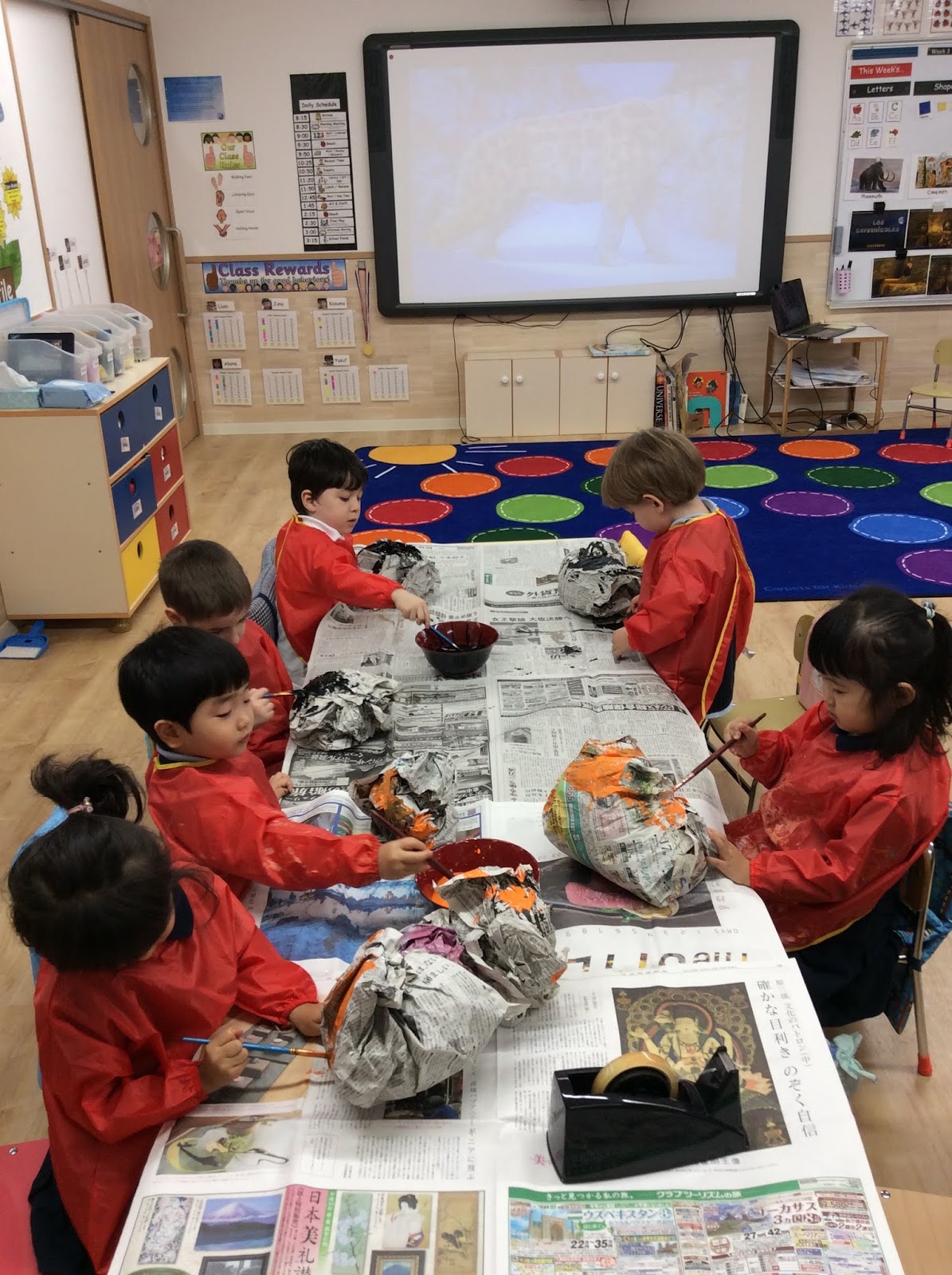 SIS Blog: Preschool - Cavemen