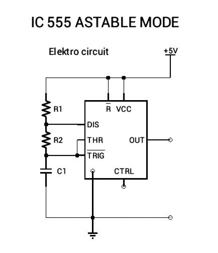 IC 555 SKEMA DIAGRAM | Safelink
