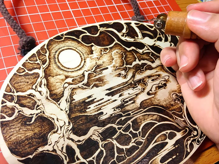 Snowdeer (Kim Sulrok): 2013/04/13 Pyrography