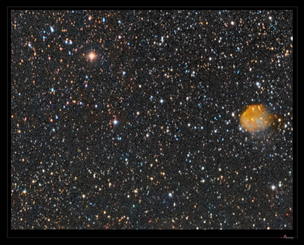 Astro Anarchy: IC 443, NGC 2174 & neighbors as a two panel mosaic